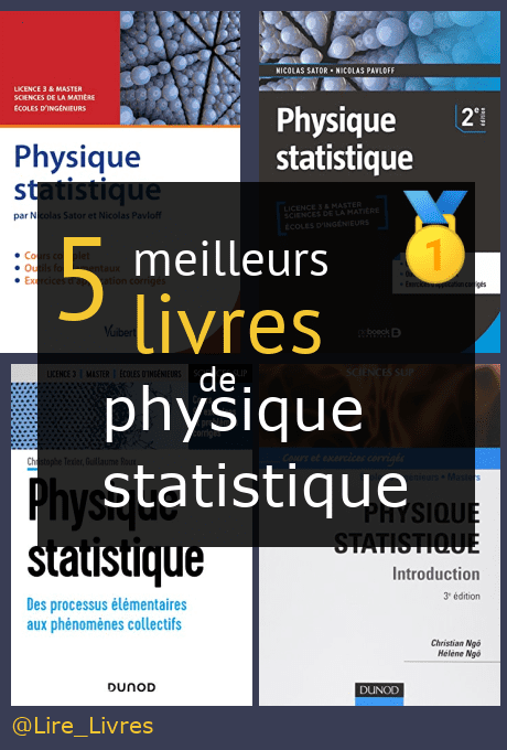 ≡ Les meilleurs livres de physique statistique →【Comparatif 2025】